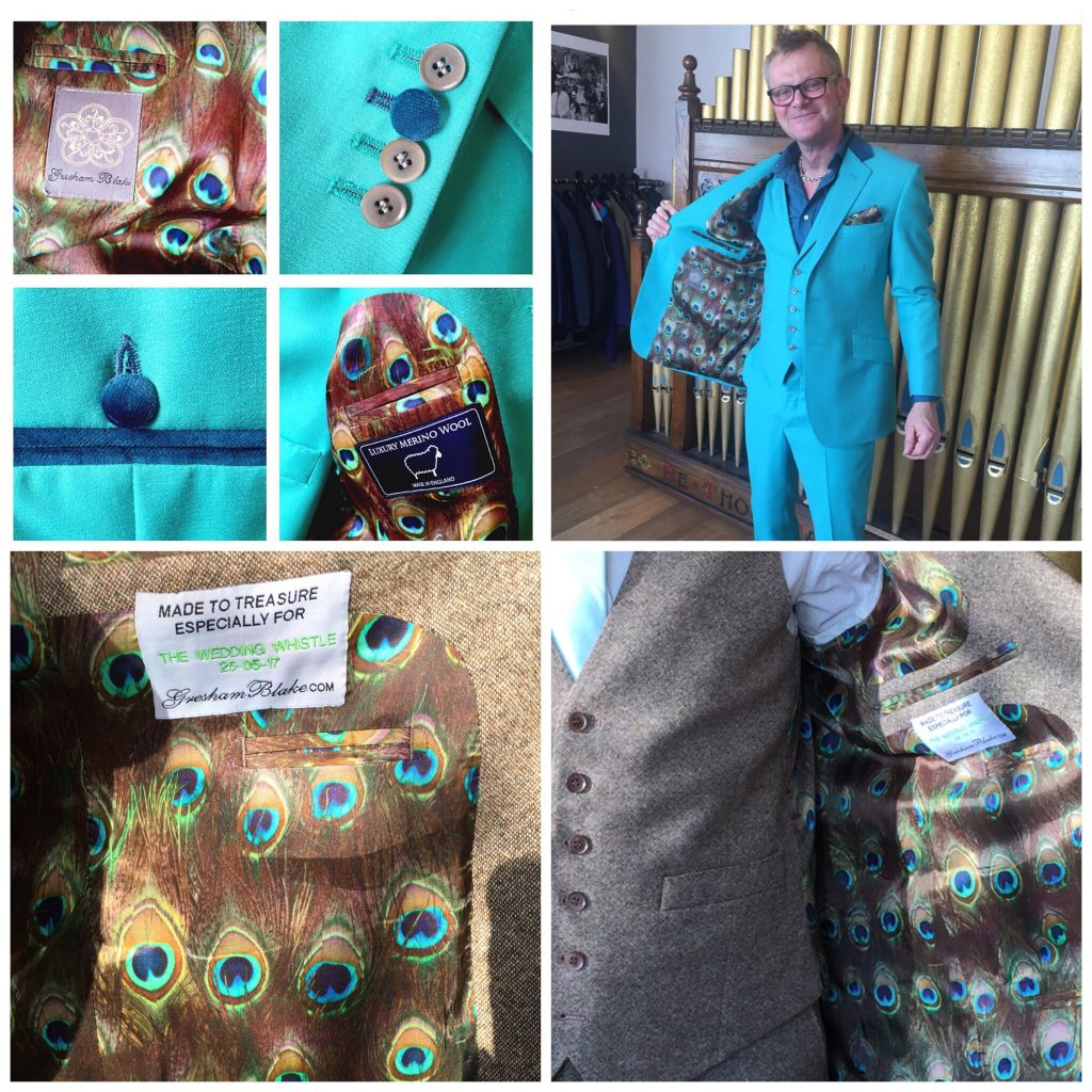 Gresham Blake using PLC-1431 Peacock Feather Design Lining - The Lining ...