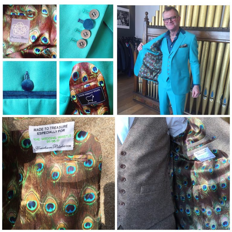 Gresham Blake using PLC-1431 Peacock Feather Design Lining - The Lining ...